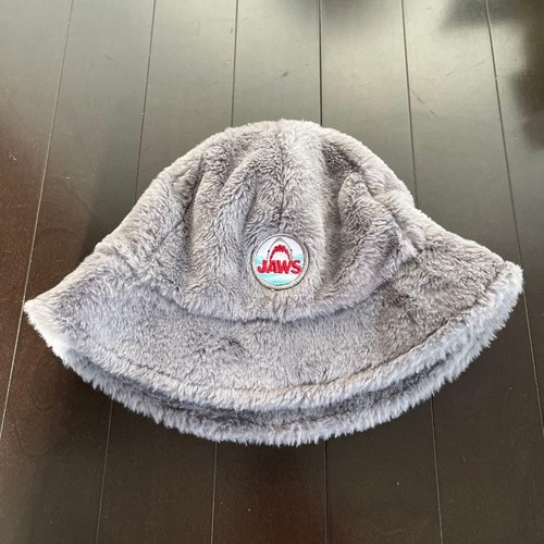 USJ Jaws logo embroidered gray hat bucket hat fleece | eBay