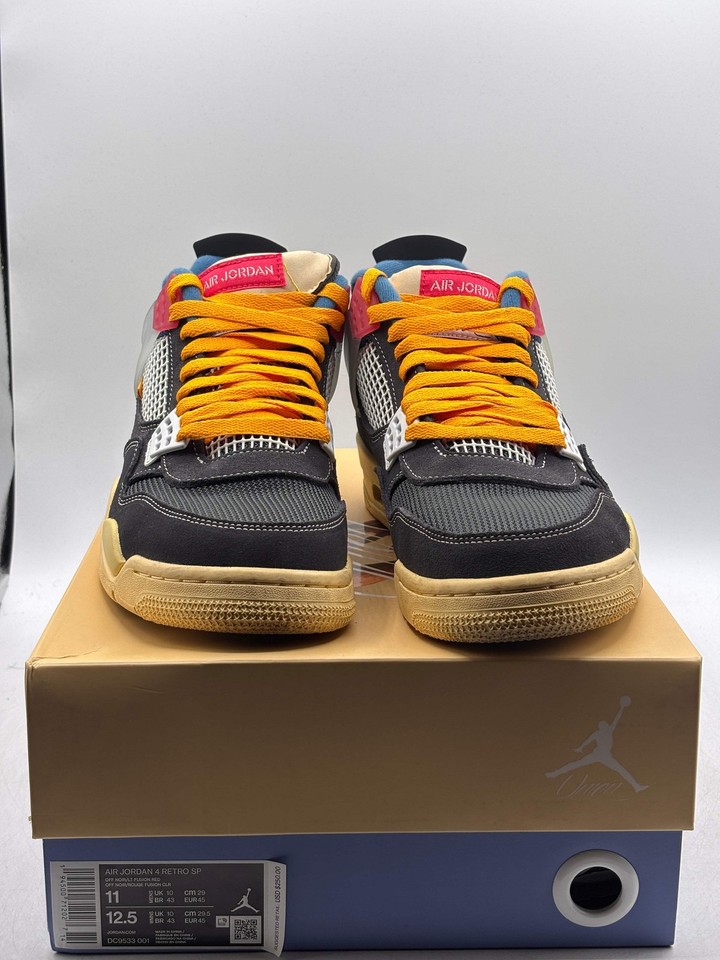 Air Jordan 4 Retro Union Off Noir (WORN) | eBay UK