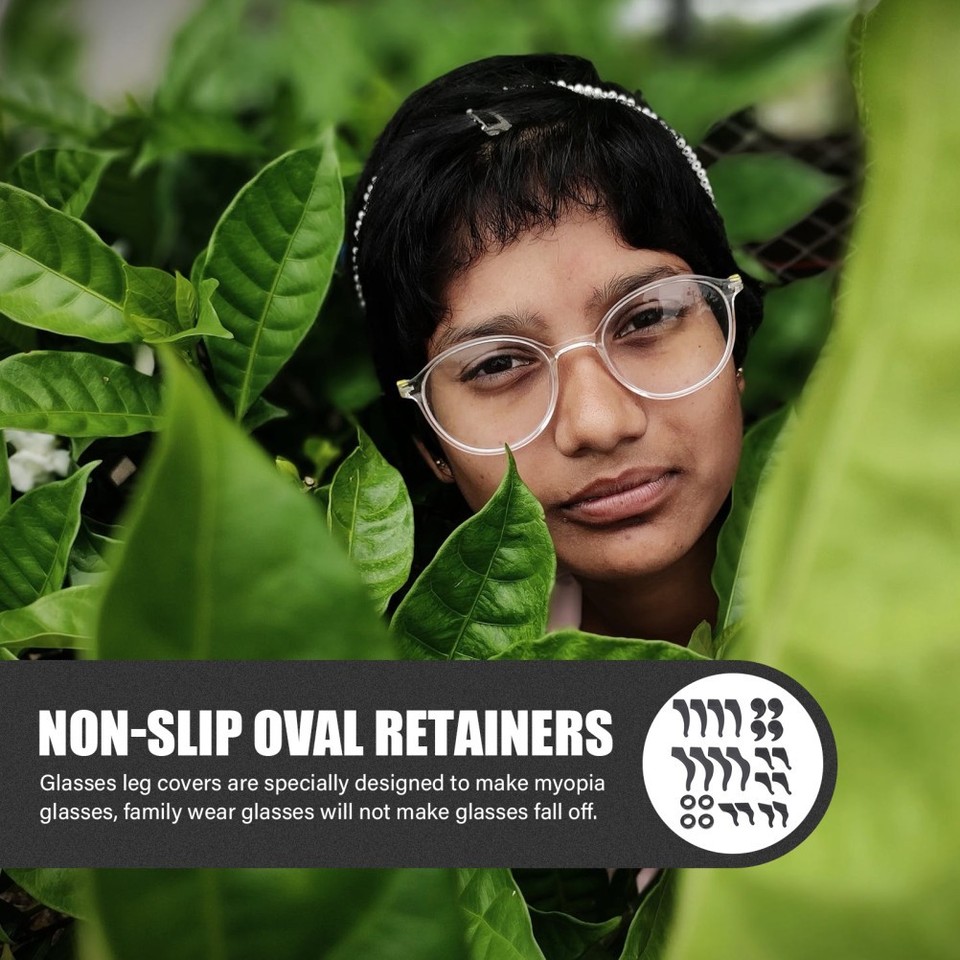 Anti-slip Silicone Grips Eye-wear Leg Covers Antislip Glasses Hooks ...