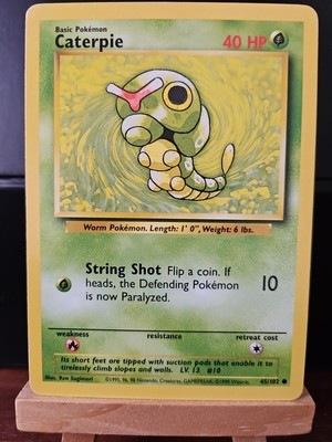 Pokémon TCG Base Set 45/102 - CATERPIE, Regular Unlimited Common | eBay