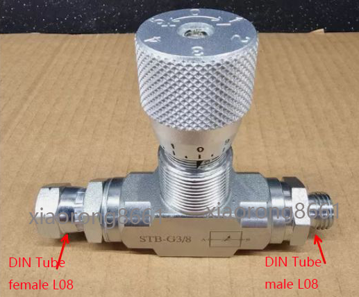 Flow Control bidirectional hydraulic restrictor valve STB-G3/8 W /L08 ...