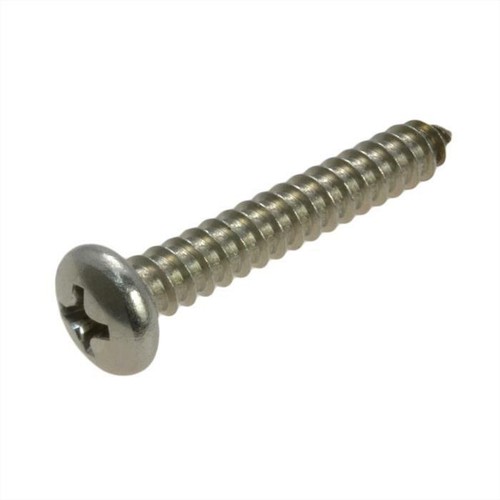 Pack Size 500 Stainless G304 Pan Head 6g (3.5mm) x 1" Self Tapping ...