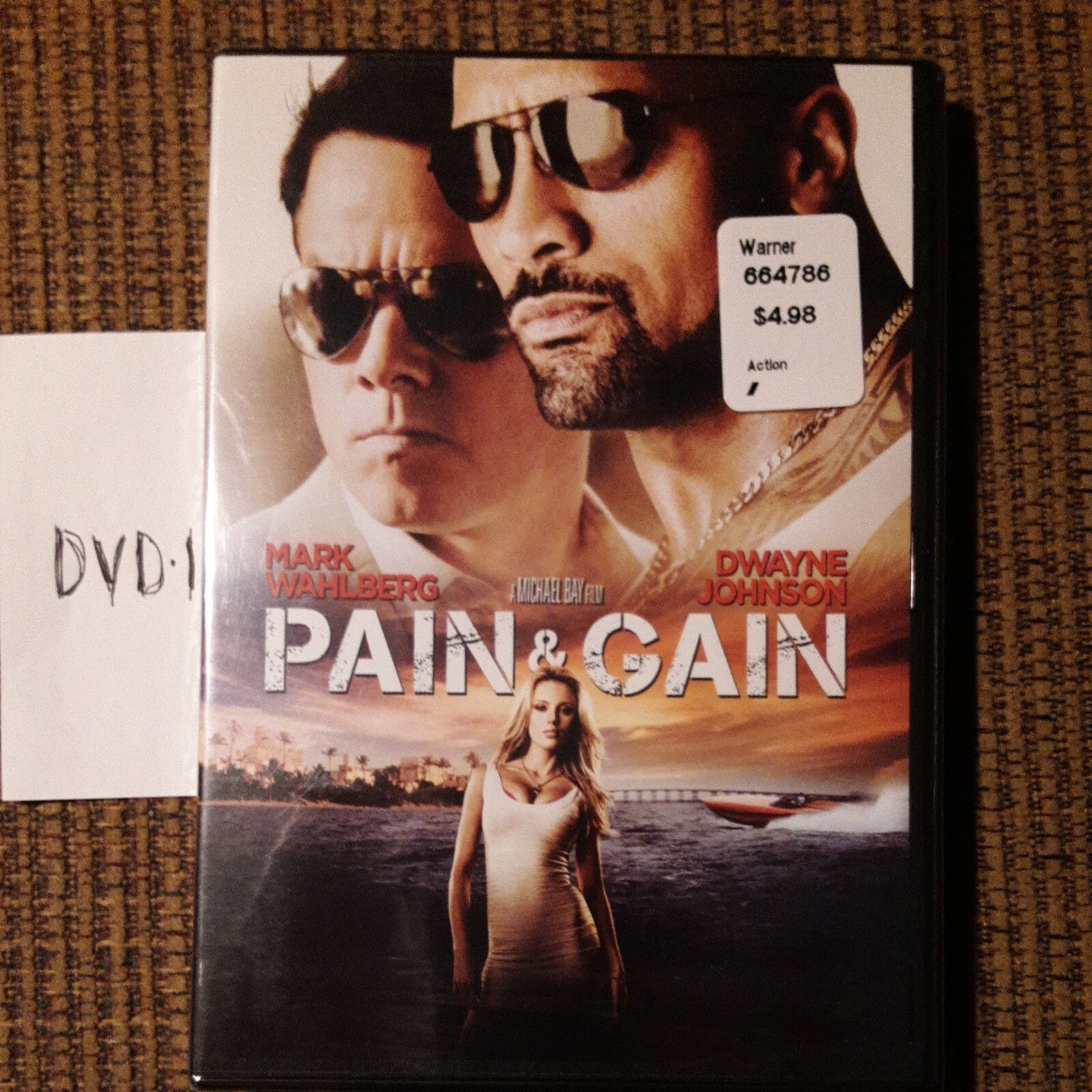 Pain & AND Gain (DVD) Dwayne Johnson, Mark Wahlberg,2014 Brand NEW ...