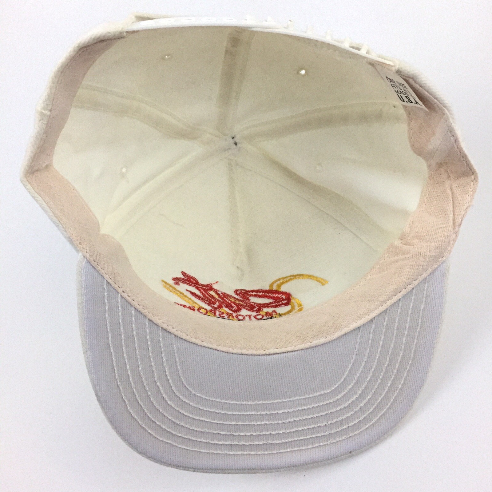 Vtg CAT Motorsports Racing Hat Nascar Spell Out Snap back Trucker ...