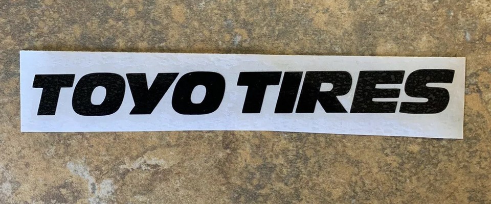 Toyo Tires Logo Die Cut Vinyl Decal | eBay