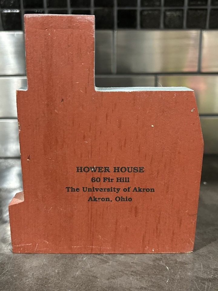 Vintage Cat's Meow Village Wooden Hower House signed Jawline ‘90 Shelf ...