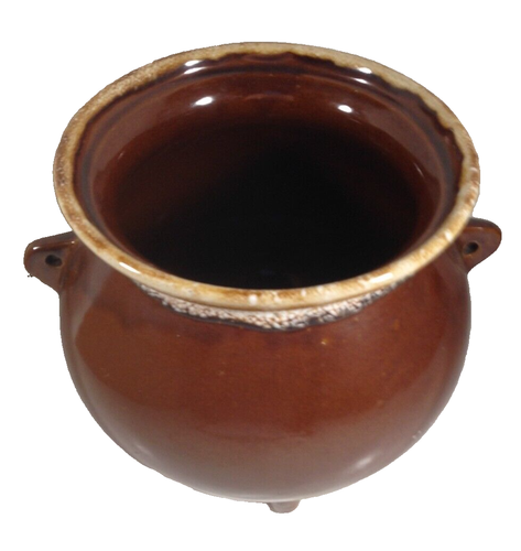 Vintage Brown Drip Glaze Soup Tureen Bean Pot No Lid USA | eBay