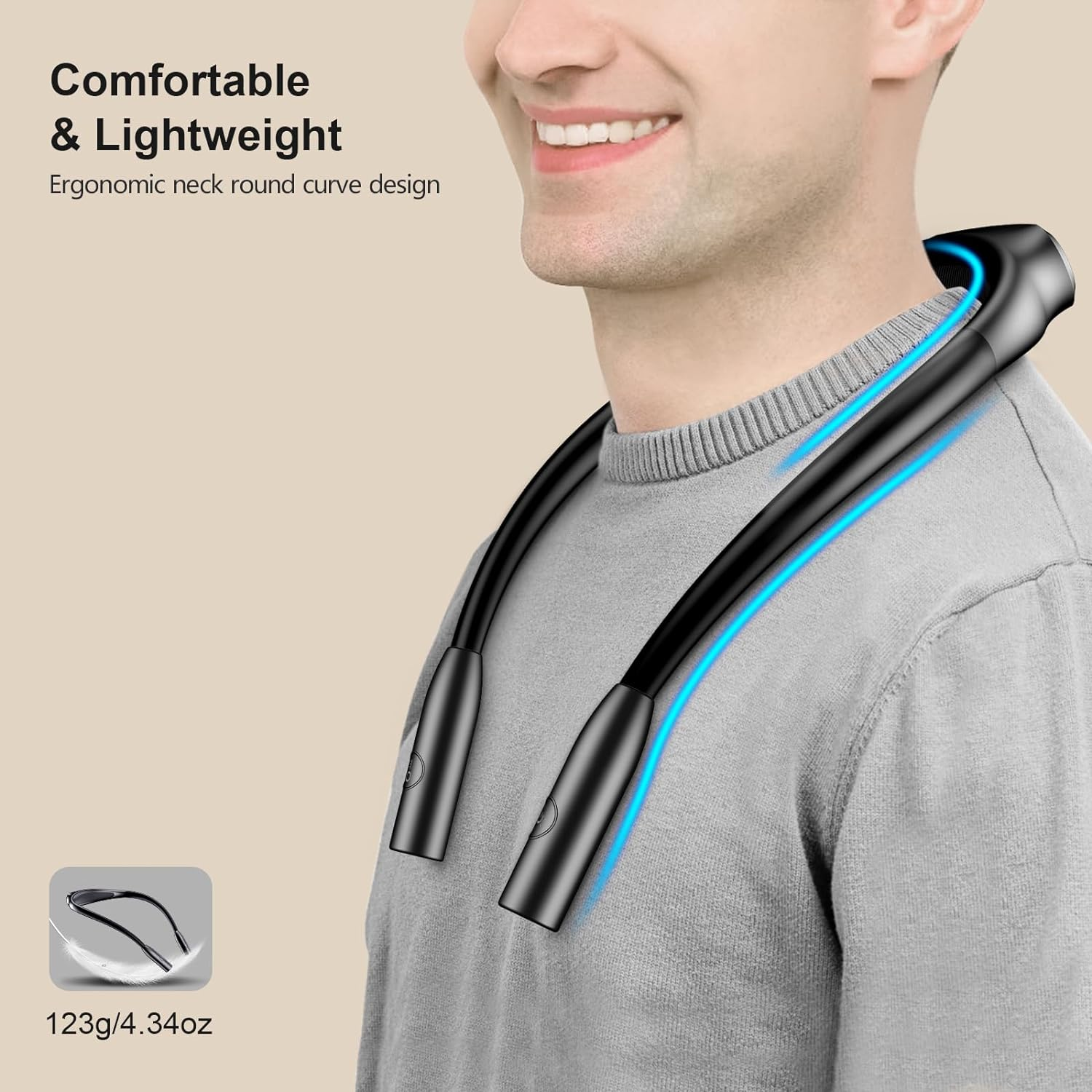 LED Neck Reading Light,Book Light for Reading in Bed-Eye Caring 3 ...