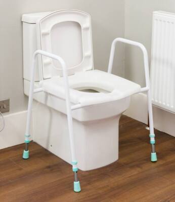 Prima Classic Toilet Aid Frame Free Standing Raised Seat | eBay UK