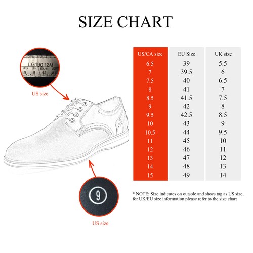 Men's Dress Shoes Breathable Casual Shoes Comfort Business Shoes Size ...