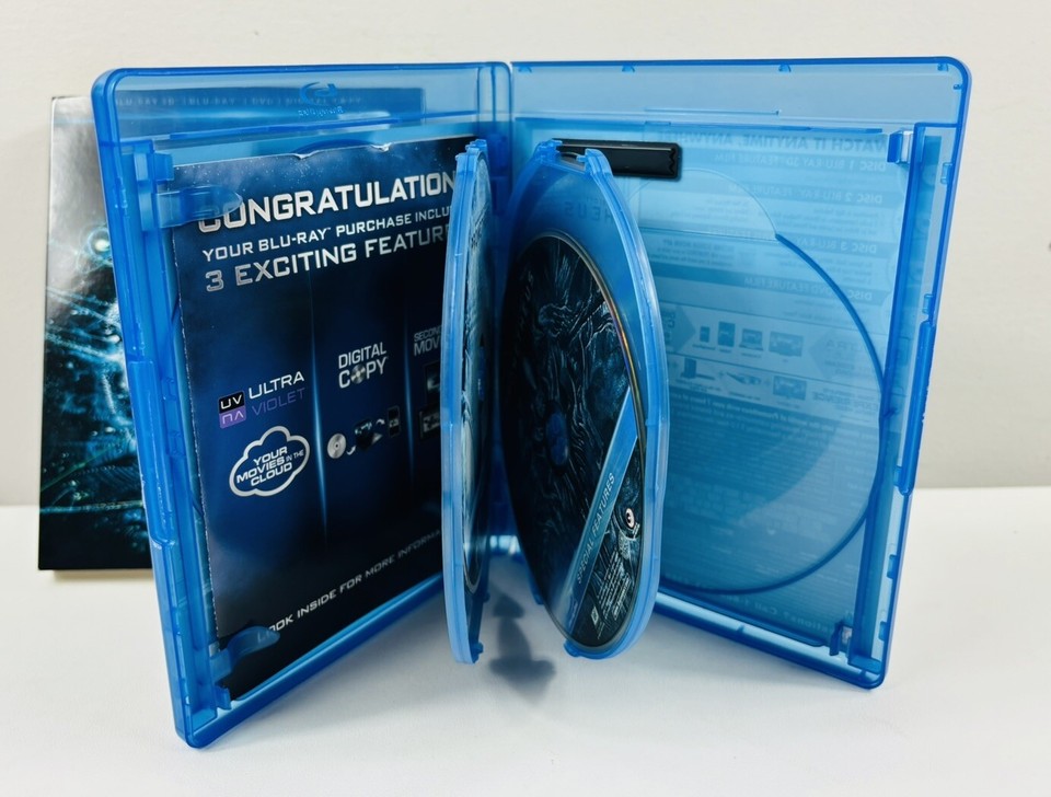 Prometheus (3D Blu-ray/Blu-ray/DVD, 2012, 4-Disc Set, Collectors ...