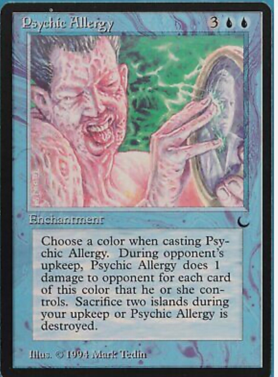 The Dark MTG Psychic Allergy Magic Rare | eBay
