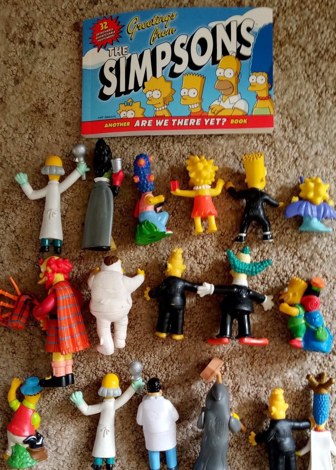 16 lot Homer Simpson Toy figures. Bendable action figures. Some are ...