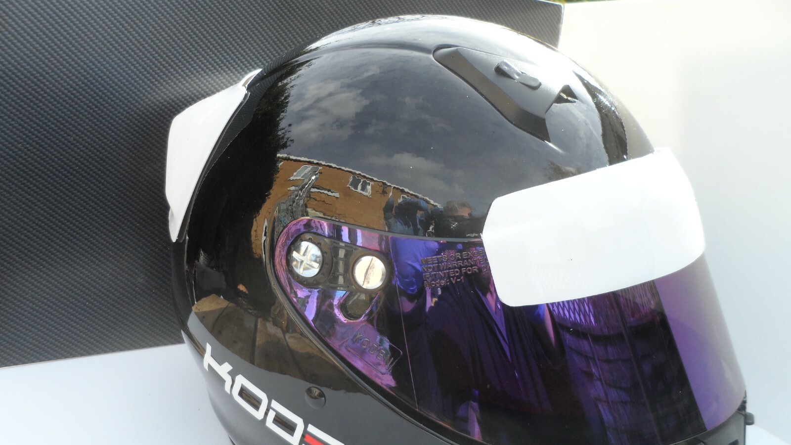 Koden Helmet Visor strip , Bambino Kart, Cadet Kart | eBay