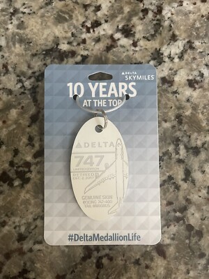 NEW Plane Tags - Delta Airlines Boeing 747 White N668US - Diamond ...