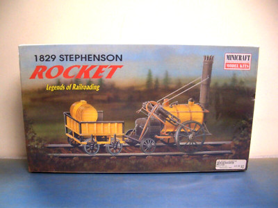 Minicraft Model Kits 1/26 1829 Stephenson Rocket Legends of Railroading ...