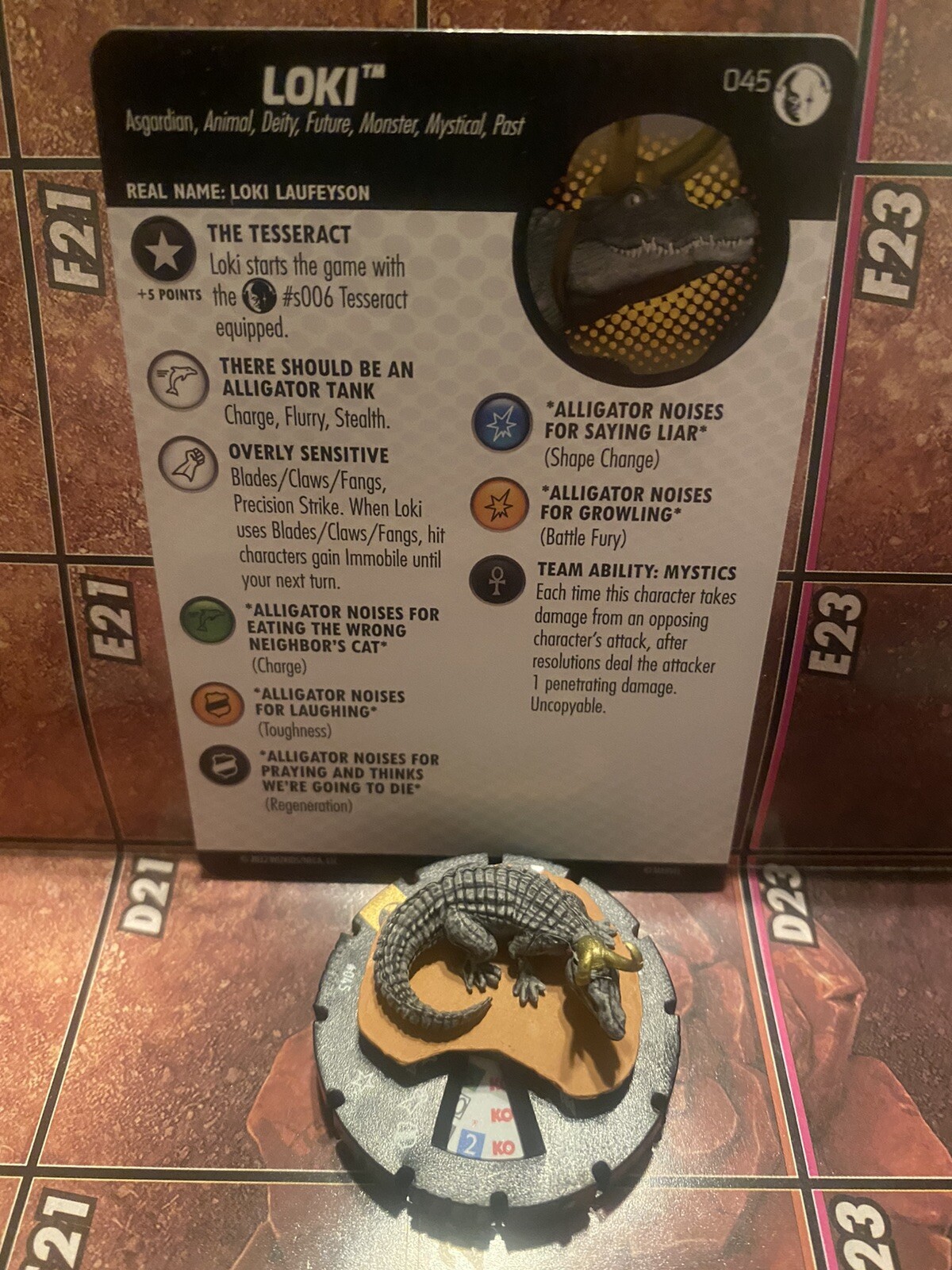 Marvel Studios Disney+ Disney Plus Heroclix Loki 045 Super Rare (Croki ...