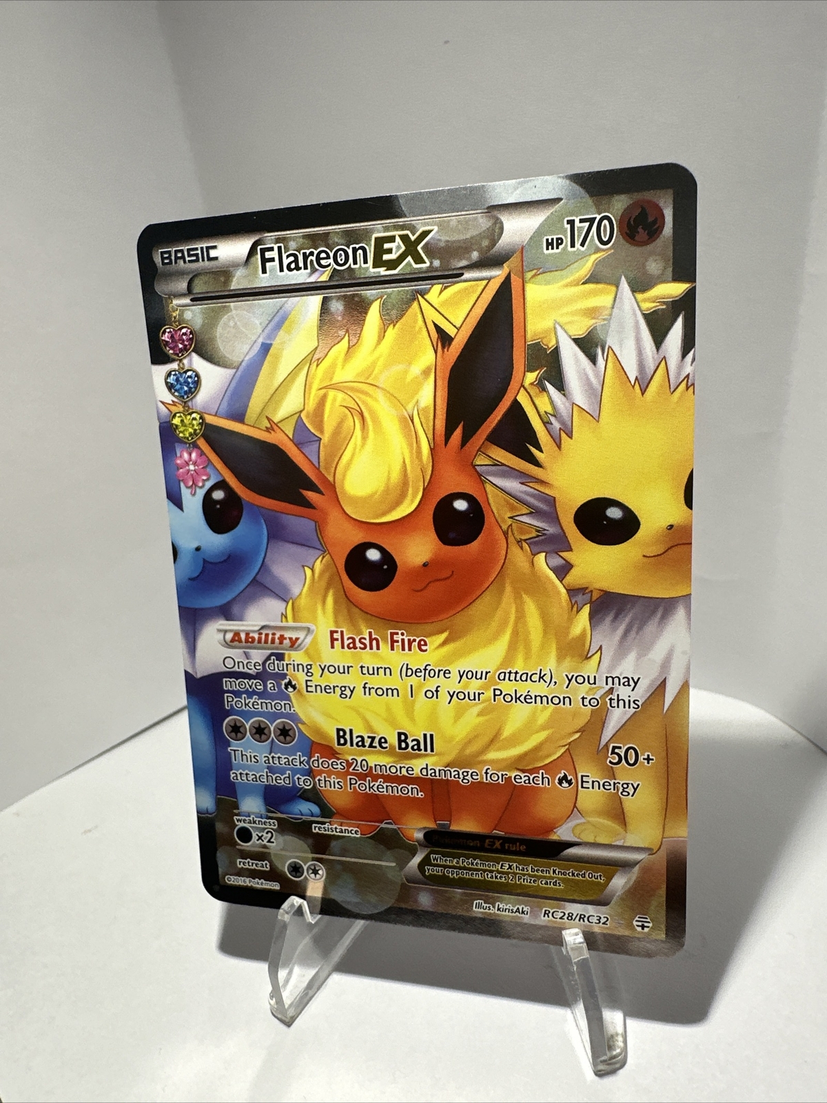 2016 Pokémon TCG Flareon-EX Generations RC28 Holo Full Art Near Mint | eBay