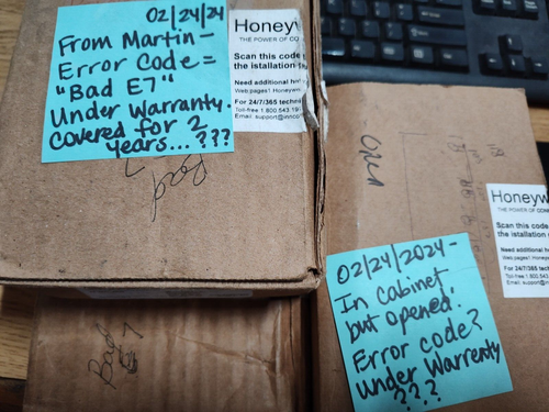 3x AS-IS Error code Parts HONEYWELL 201-528-24-WH SMART DIGITAL ...