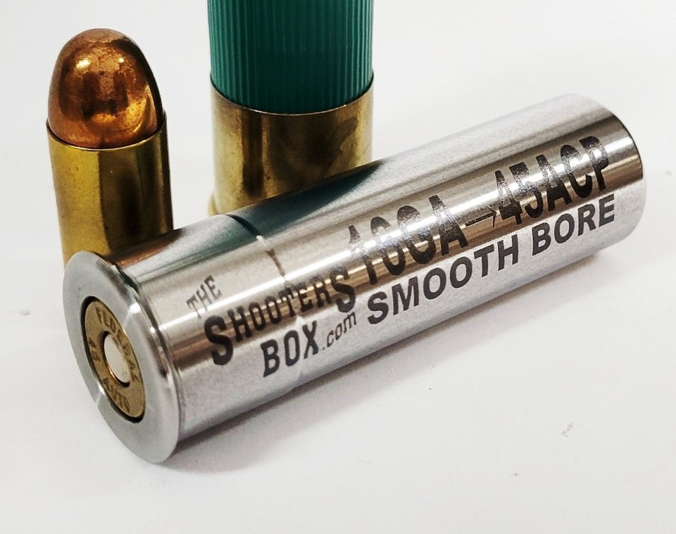 16GA to 45 ACP Shotgun Adapter - SMOOTH BORE-Stainless - Free Case ...