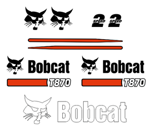 BOBCAT T870 TRACK LOADER DECAL STICKER SET SKID STEER KIT NT87 | eBay