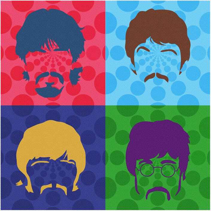 Beatles Pop Art Poster