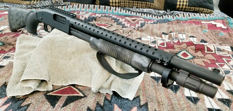 Mossberg 590A1 HEAVY HEAT Shield Tactical Shotgun A1 12 Gauge CUSTOM ...