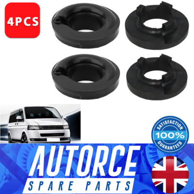 Rear Axle Upper And Lower Spring Rubber Pads For VW Transporter T5 T6 ...