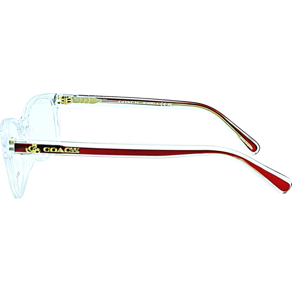 Coach HC6216U Womens Plastic Eyeglass Frame 5111 Transparent Clear 51 ...