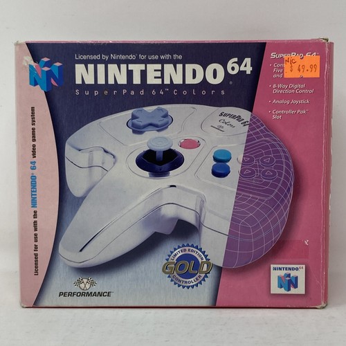 Performance Super Pad 64 Controller Limited Edition Gold New in Open ...