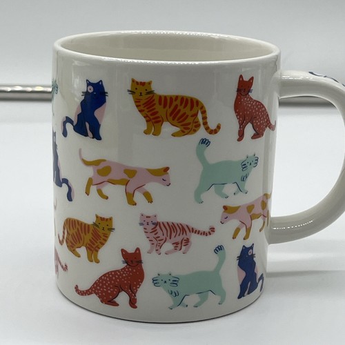 PARKER LANE Cat Person Mug - Colorful Cat Ceramic Mug | eBay