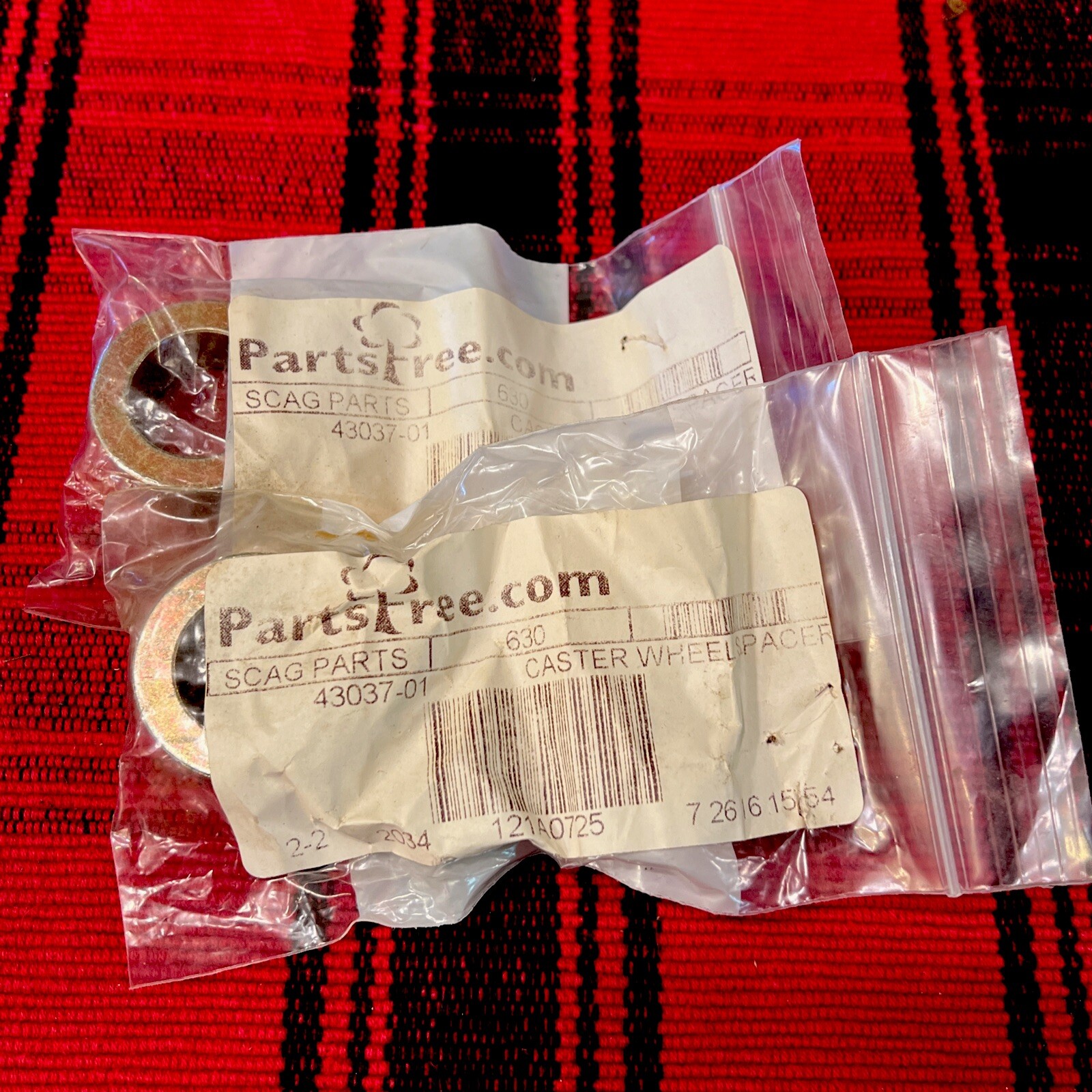 2 Pack Genuine OEM Scag 1/2” Caster Yoke Wheel Spacer 43037-01 | eBay
