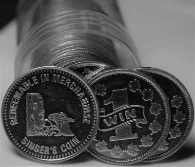 Roll (20) Karaoke Token Singers Club~Good For One Win!~25mm~Free ...