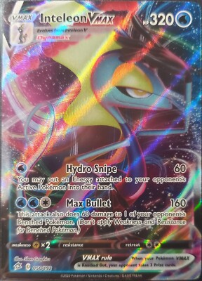 Inteleon VMAX Dynamax 050/192 NM Pokémon Rebel Clash Series | eBay