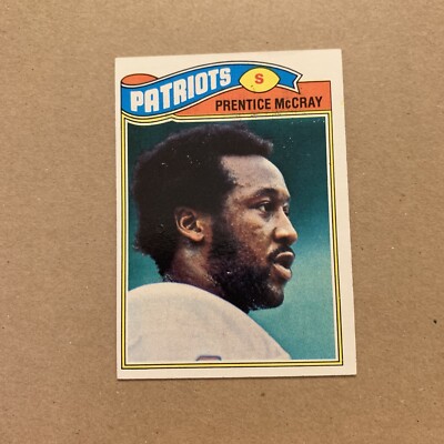 1977 Topps Prentice McCray # 272 New England Patriots Football Card NFL ...