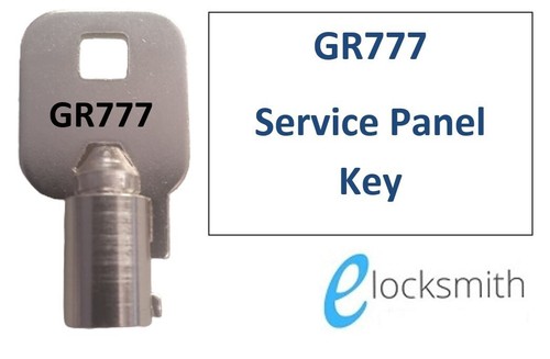 GR777 Key fits Whirlpool, Greenwald Service Panel - Coin Op Washing ...