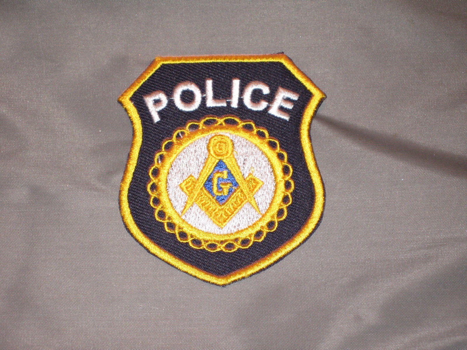 Masonic Police Officer Iron Sew Patch Square Compass Shield NEW! | eBay