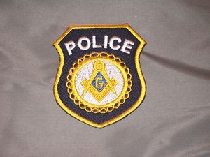 Masonic Police Officer Iron Sew Patch Square Compass Shield NEW! | eBay