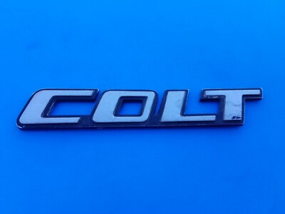 85 86 87 88 89 DODGE COLT REAR GATE LID EMBLEM BADGE SYMBOL LOGO OEM ...