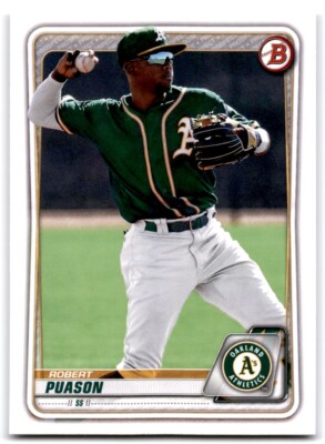 2020 Bowman Draft Robert Puason Oakland Athletics #BD-155 | eBay