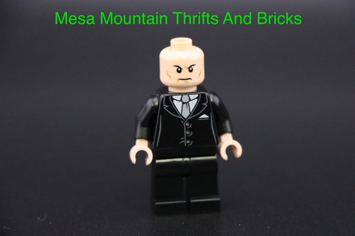 LEGO® Lex Luthor Minifig sh0012 DC Super Heroes Black Suit W/Grey Tie ...