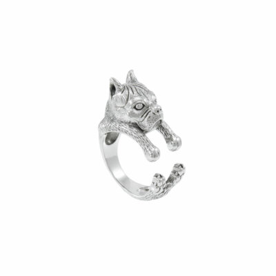 Boxer Dog 925 Sterling Silver Ring Fine Best Friend Jewelry | eBay