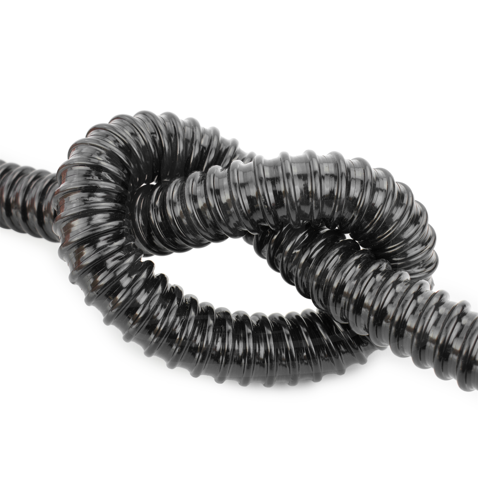 2 inch (50mm) BLACK CORRUGATED FLEXIBLE HOSE FISH POND PUMP MARINE PVC ...