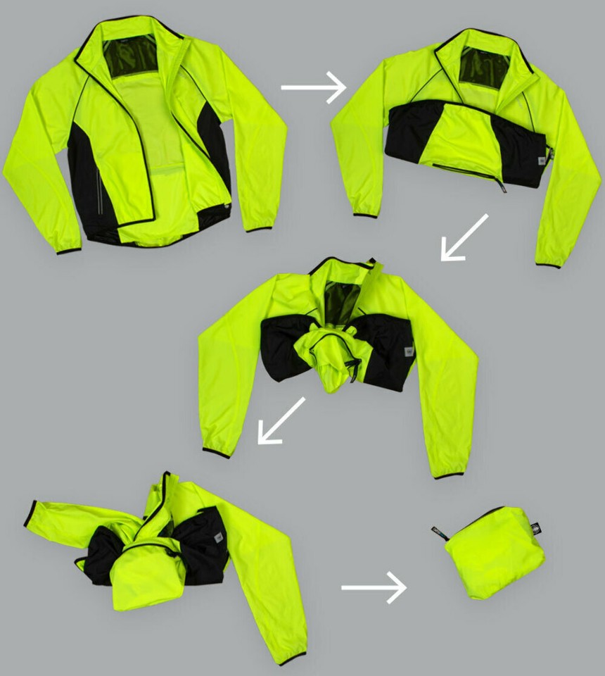 Aero Tech Men's Windproof Packable Safety Jacket - High Visibility ...