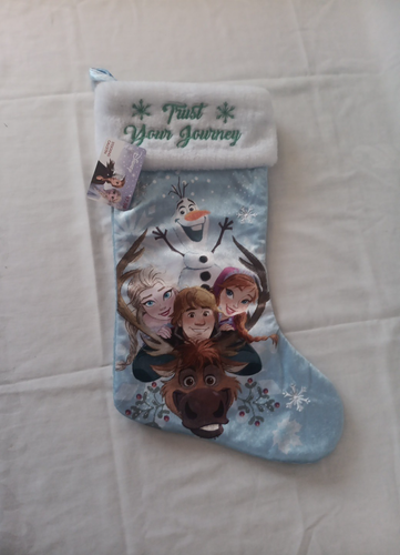 Disney Frozen Christmas Stocking Elsa Olaf Trust Your Journey New | eBay