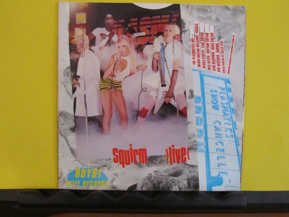VHTF PUNK RED/YELLOW SPLATTER PS 45 Plasmatics Stiff 91 Monkey Suit ...
