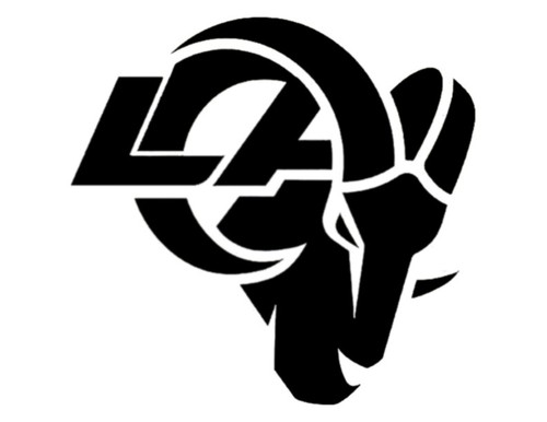 Los Angeles Rams LA Rams 11" x 8.5" Custom Stencil 1 FAST FREE SHIPPING ...