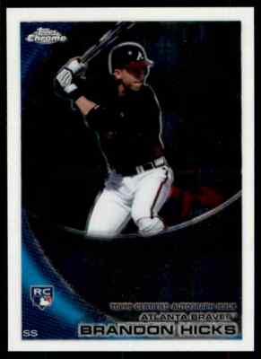 2010 Topps Chrome Brandon Hicks RC Auto Atlanta Braves #197 | eBay