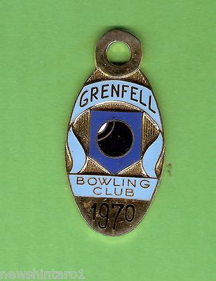 #D71. 1970 GRENFELL BOWLING CLUB BADGE #302 | eBay Australia