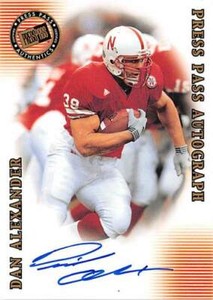 Dan Alexander autographed Football Card (Nebraska) 2001 Press Pass ...